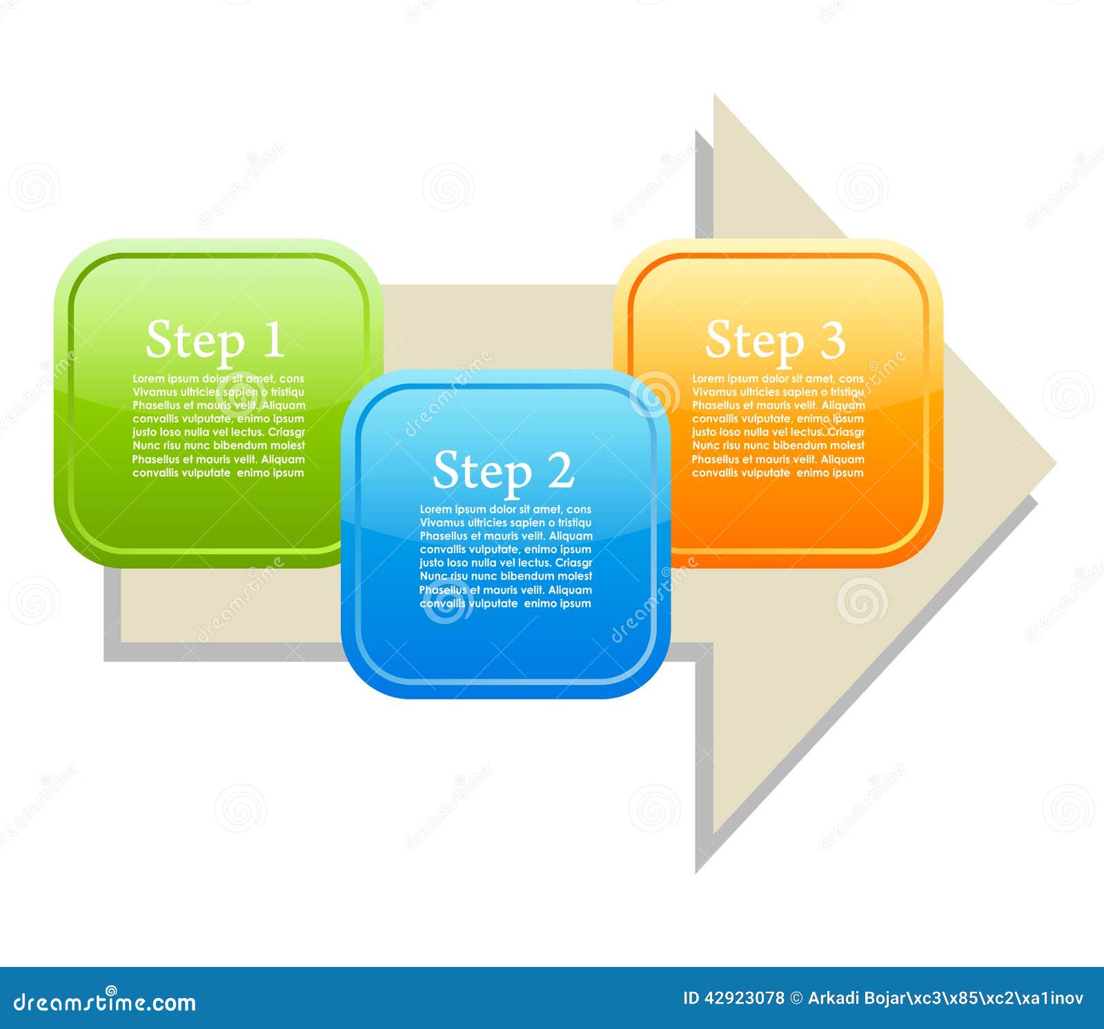 Process vector diagram stock vector. Illustration of flow - 42923078
