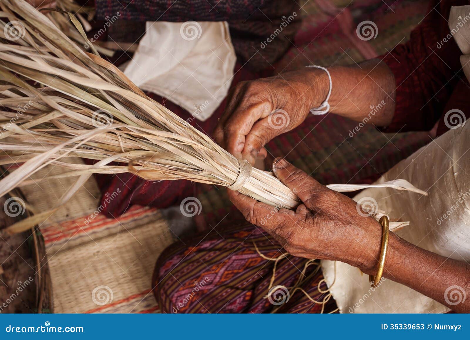 Process Of Weaving Thai Silk Stock Image | CartoonDealer.com #35339653