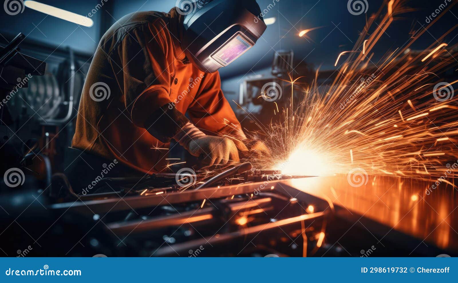Data Welding Process by Automatic Welding Stock Photo - Image of ...