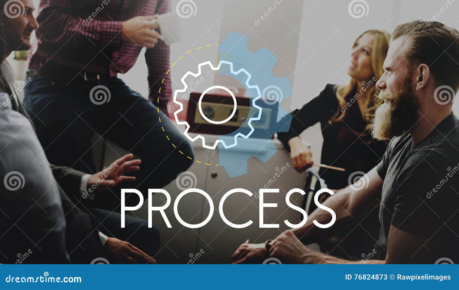 Process Word From Wooden Blocks On Desk. Concept Of Business Processes ...