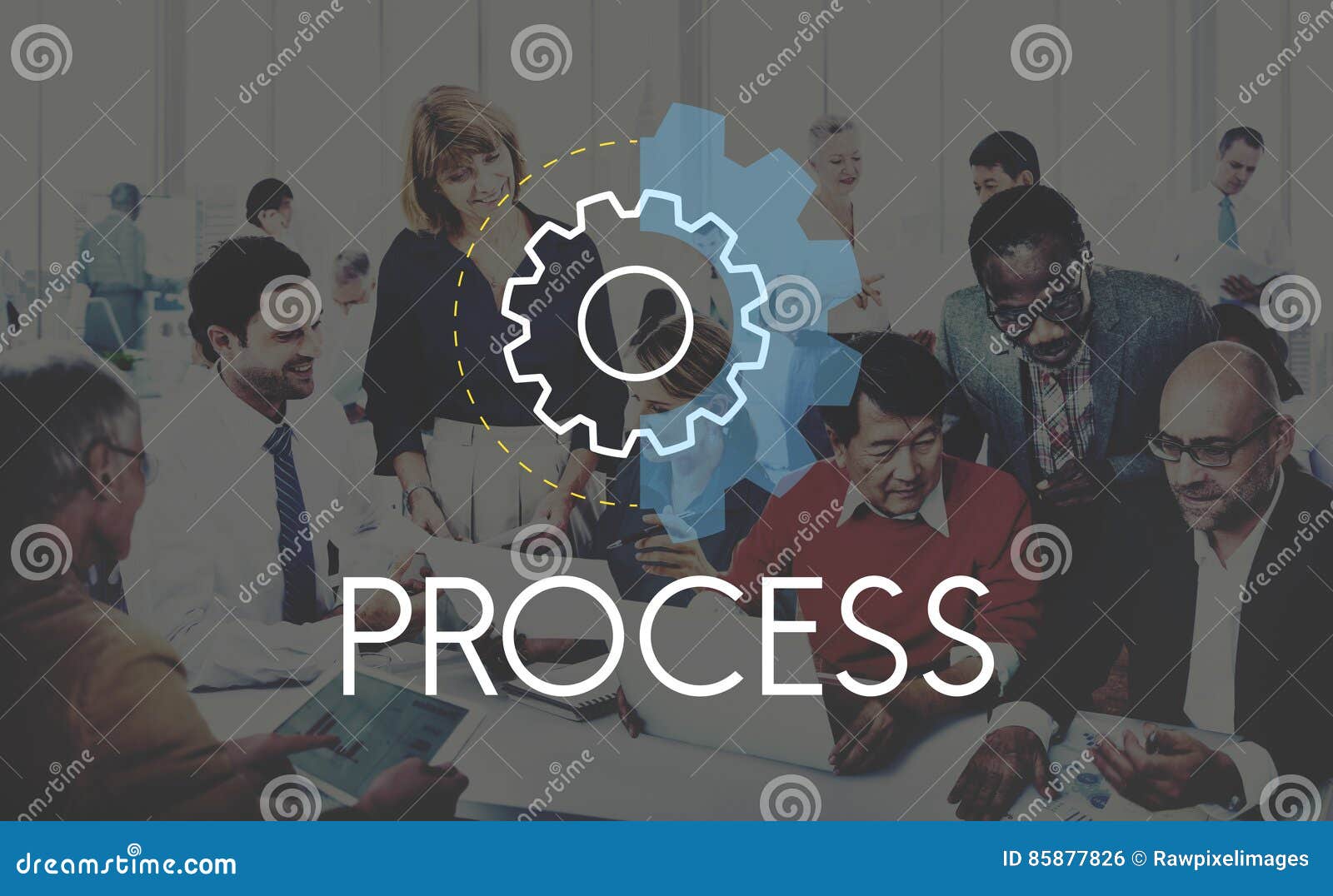 Process Word From Wooden Blocks On Desk. Concept Of Business Processes ...