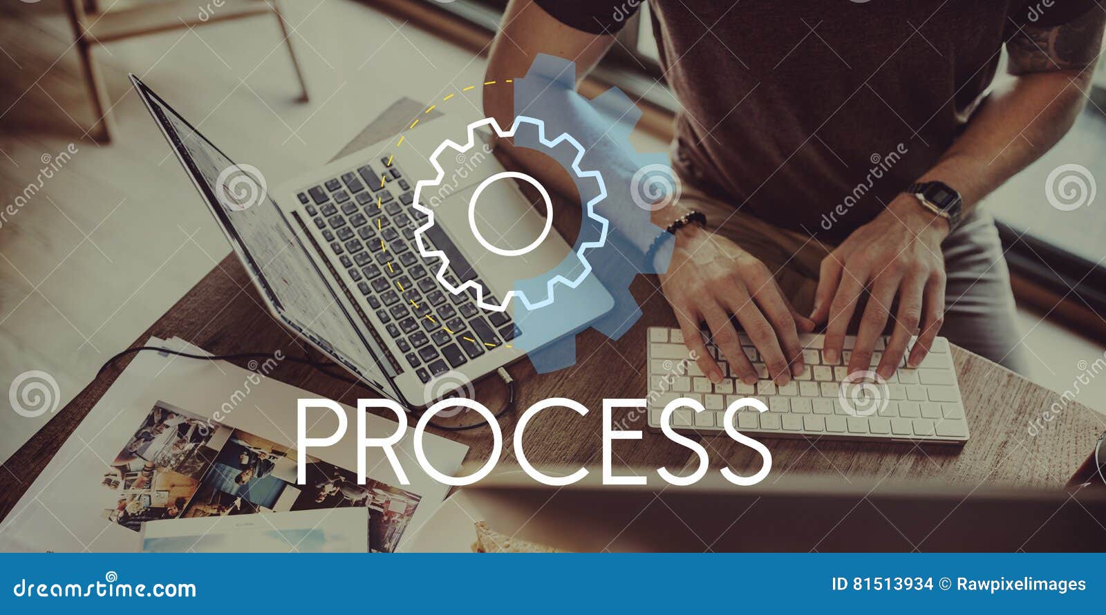 Process Word From Wooden Blocks On Desk. Concept Of Business Processes ...