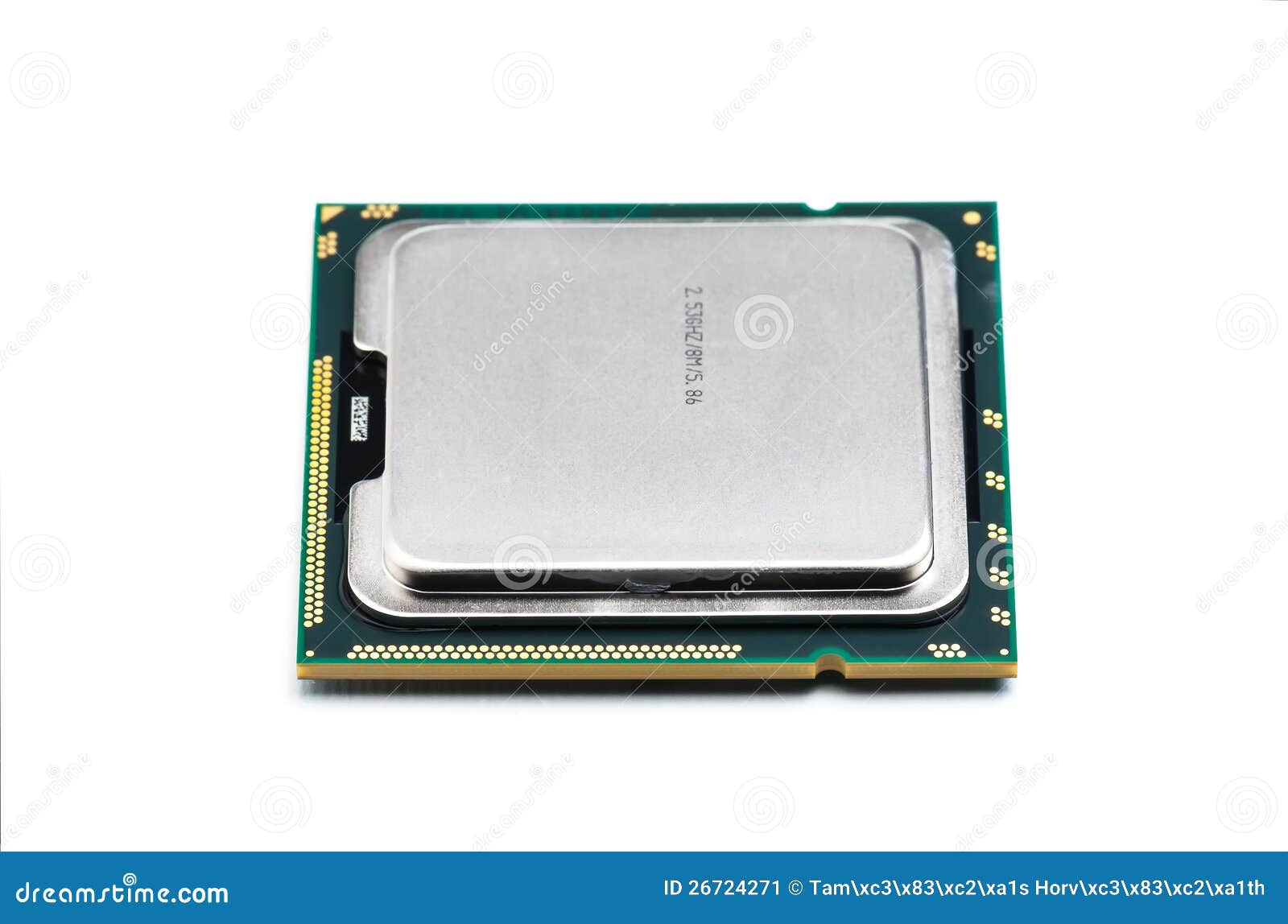 Processador Central Multicore Moderno Com Backgroun Branco Imagem de ...