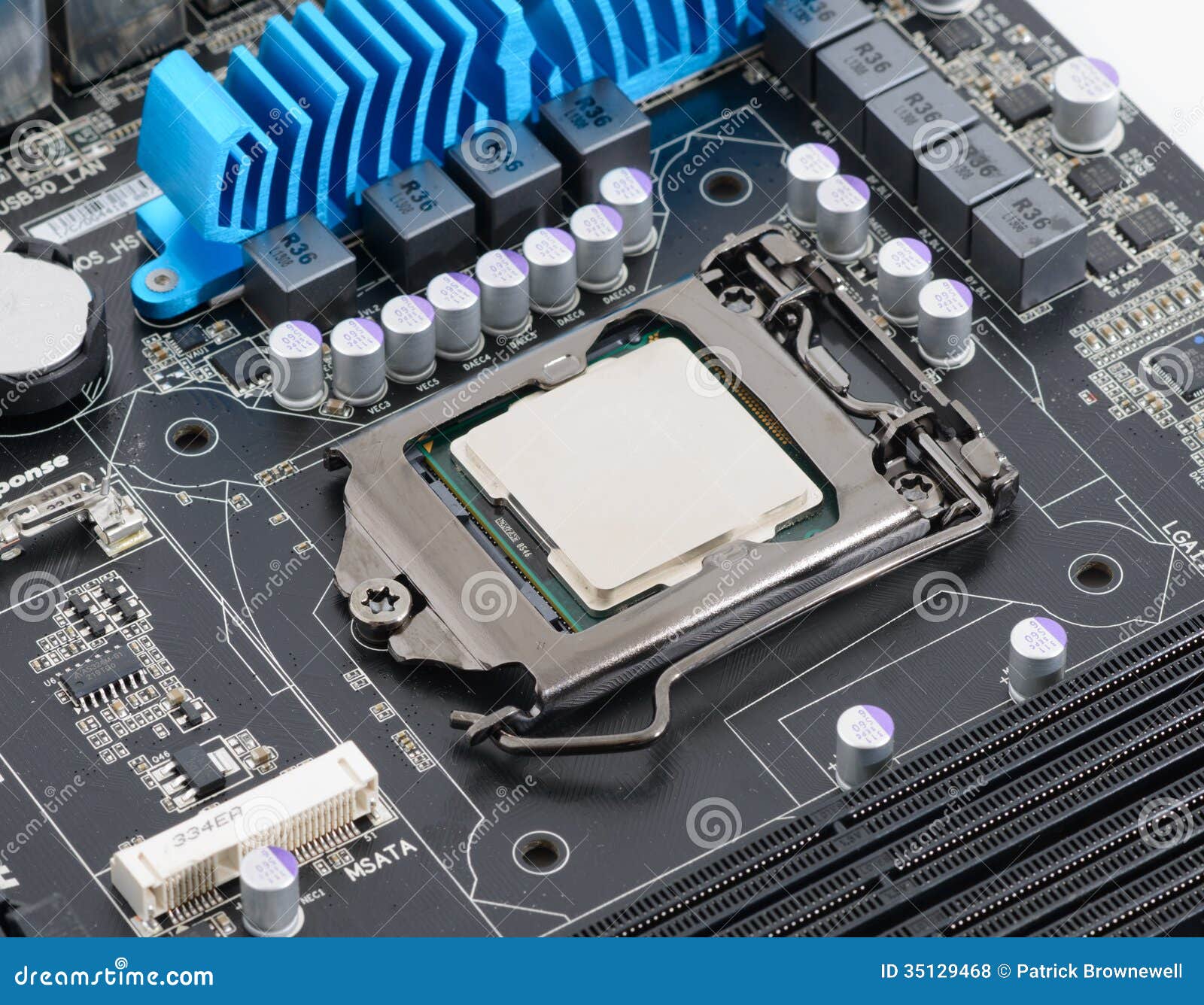 Processador do computador foto de stock. Imagem de processar - 35129468