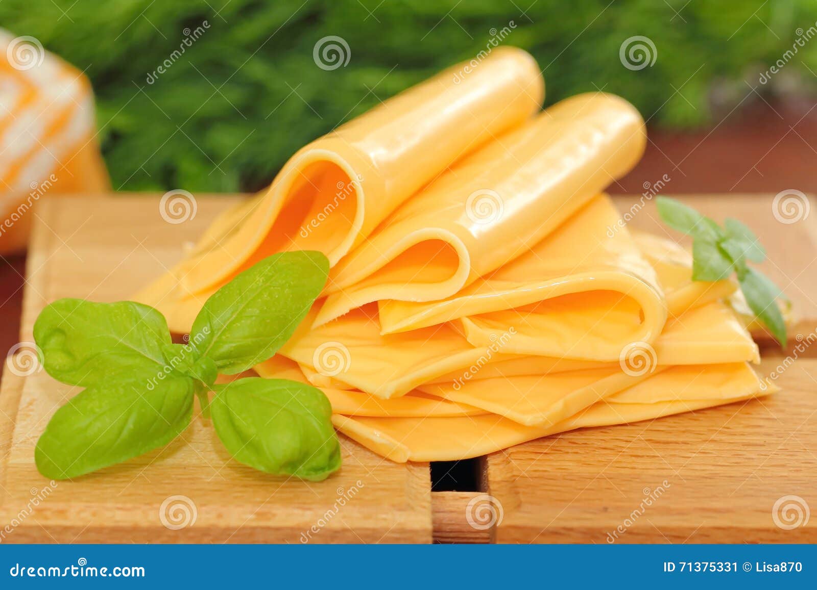 Processed Cheese with Greens Stock Image - Image of deli, greens: 71375331