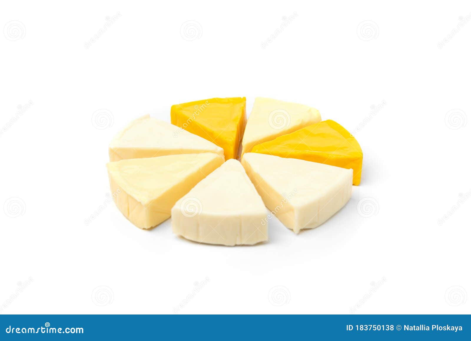 Processed Cheese Isolated on White Background Stock Photo - Image of ...