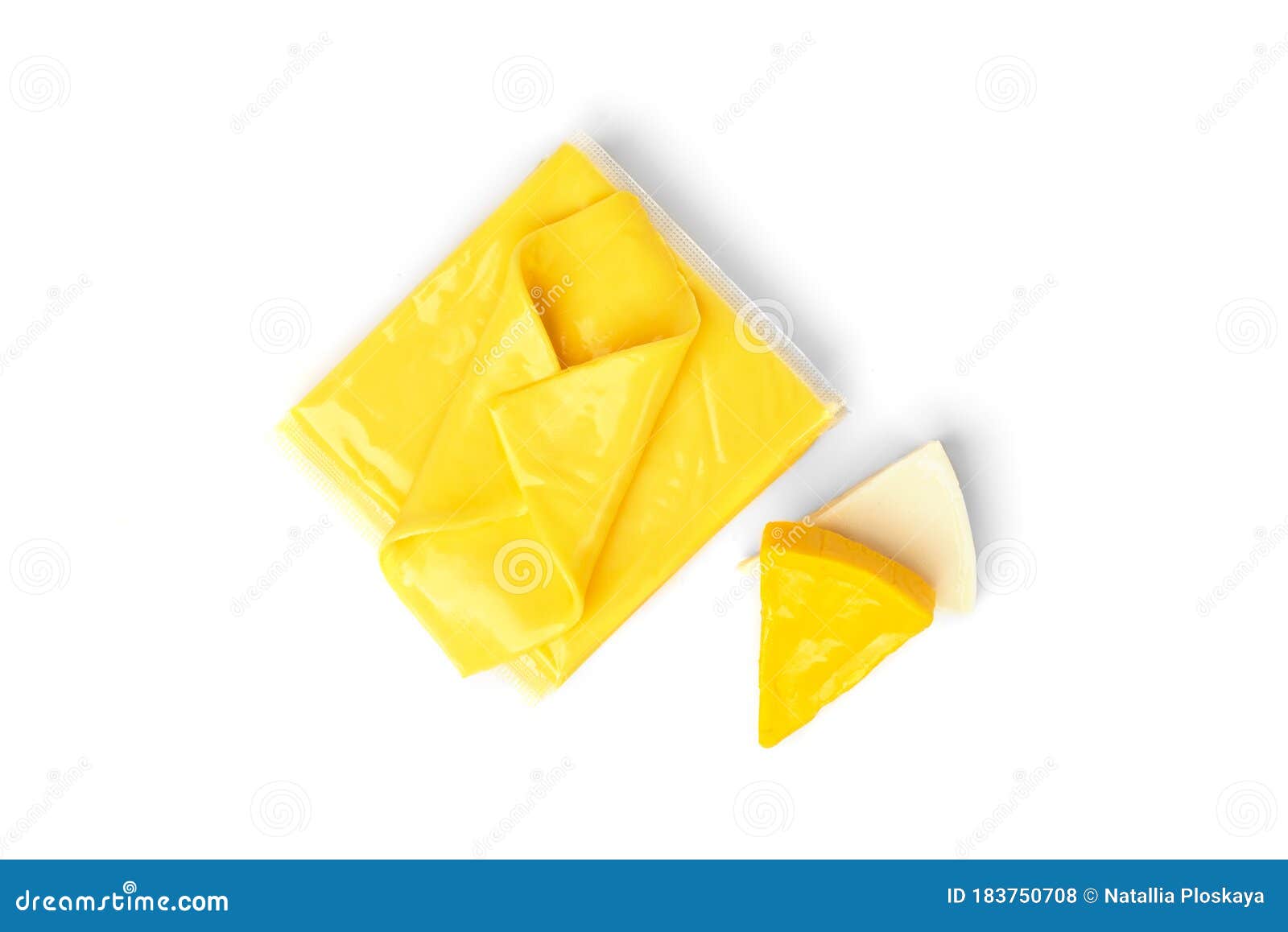 Processed Cheese Isolated on White Background Stock Photo - Image of ...