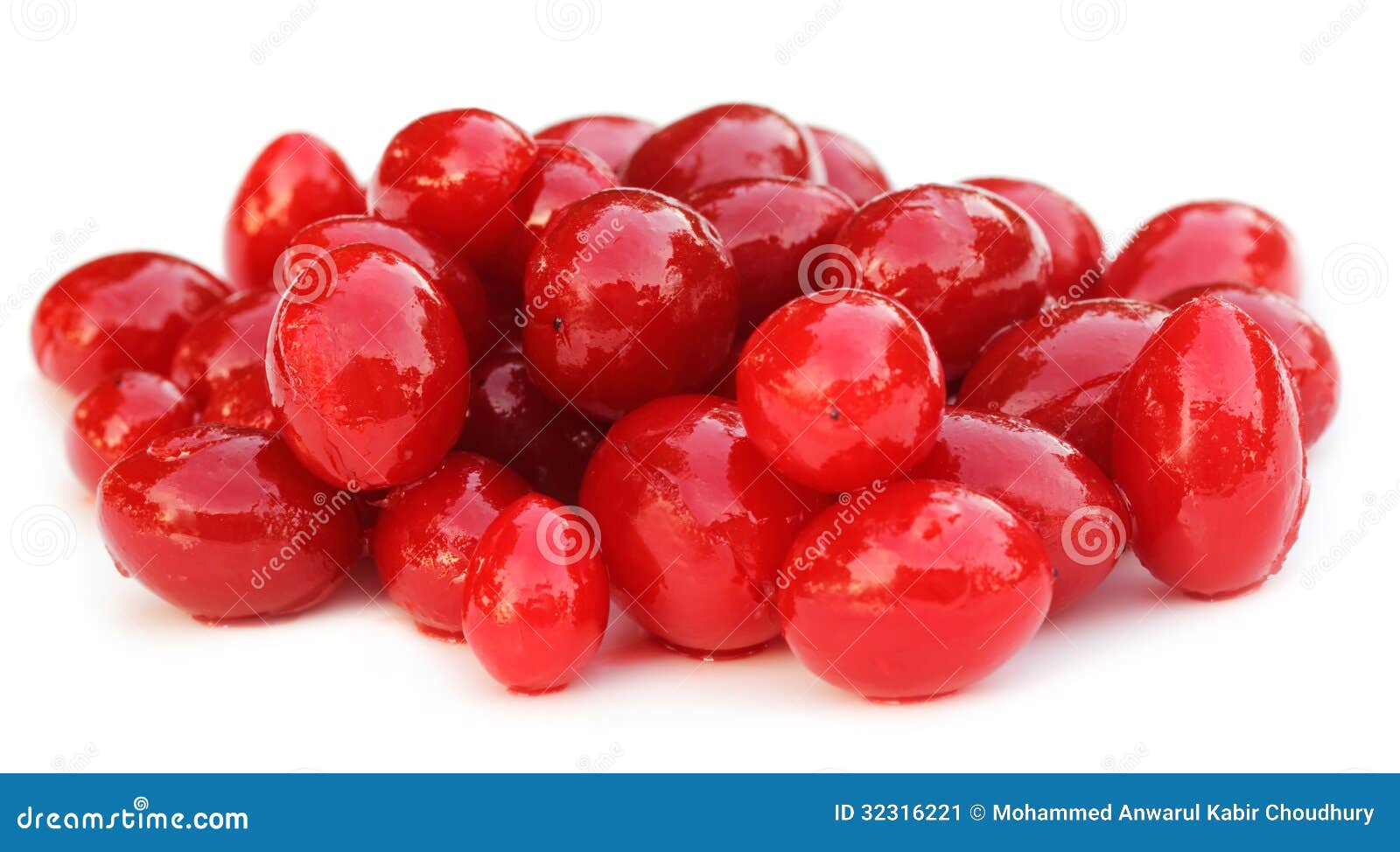 Processed cherry stock image. Image of lunch, isolated - 32316221
