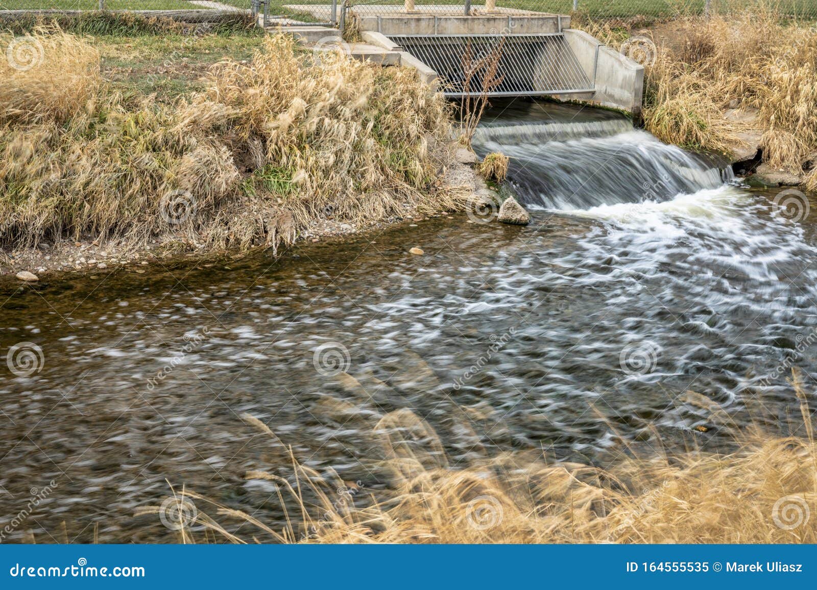 Processed and Cleaned Sewage Outflow Stock Image - Image of windy ...