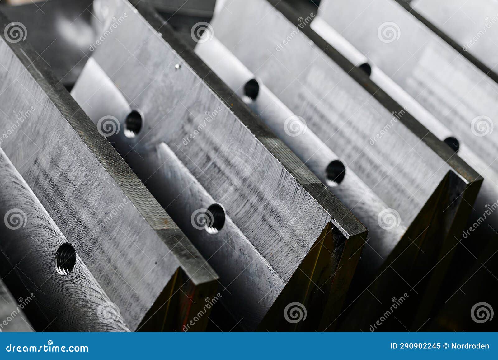 Processed Metal Plates with Ground Edges in Warehouse Stock Image ...