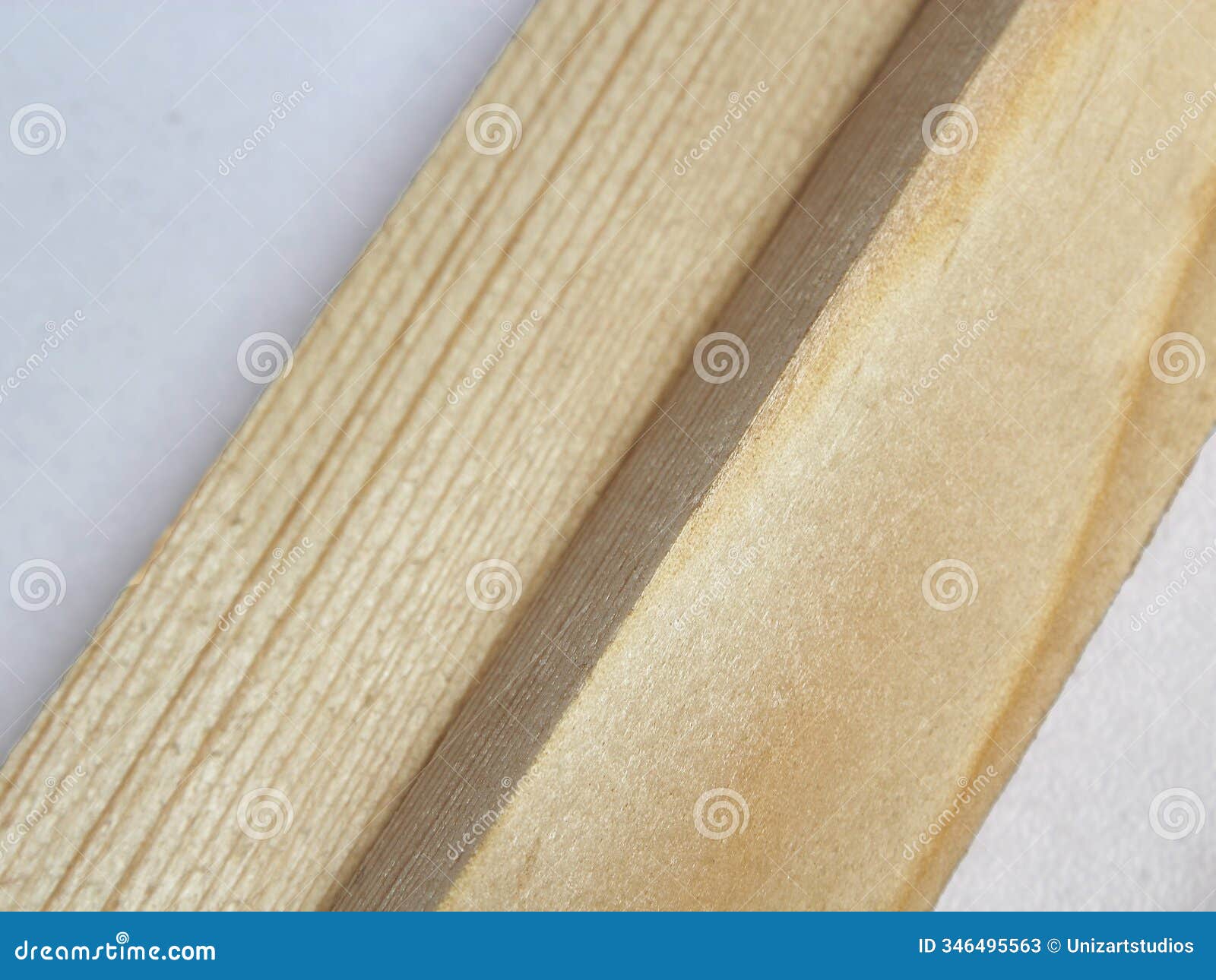 Processed Two Wood Planks Closeup Stock Image - Image of grain, light ...