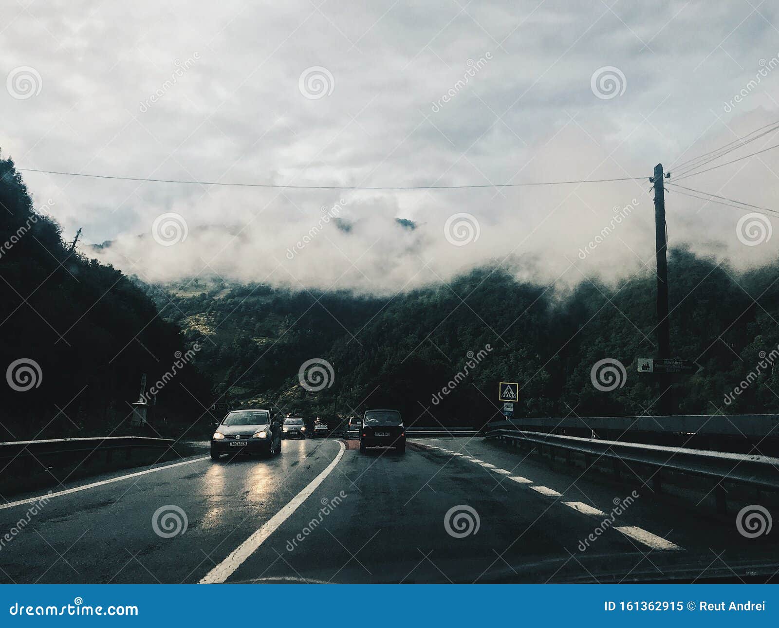 Mountains from the road editorial image. Image of blur - 161362915