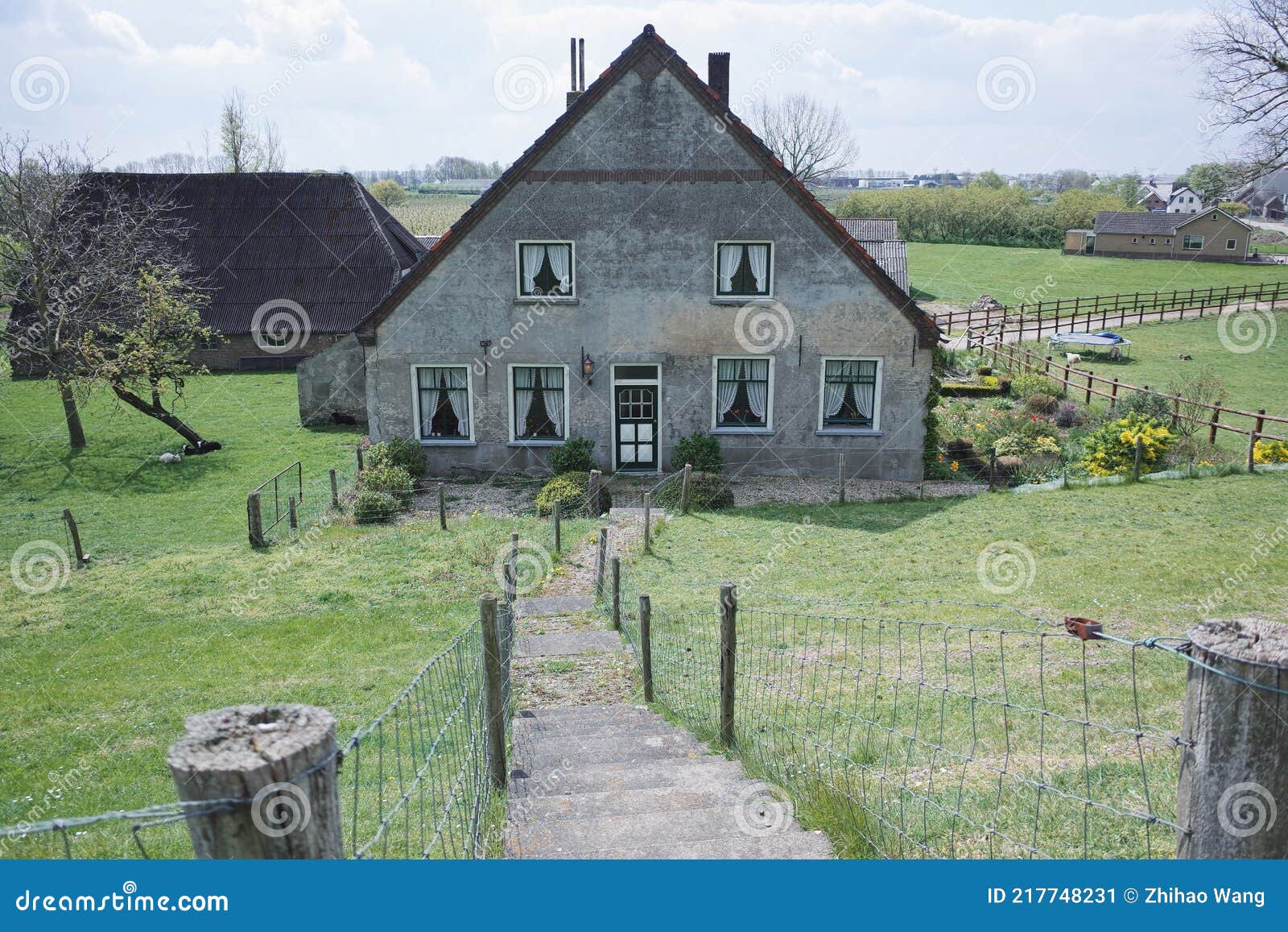 Countryside life stock image. Image of farm, waterway - 217748231
