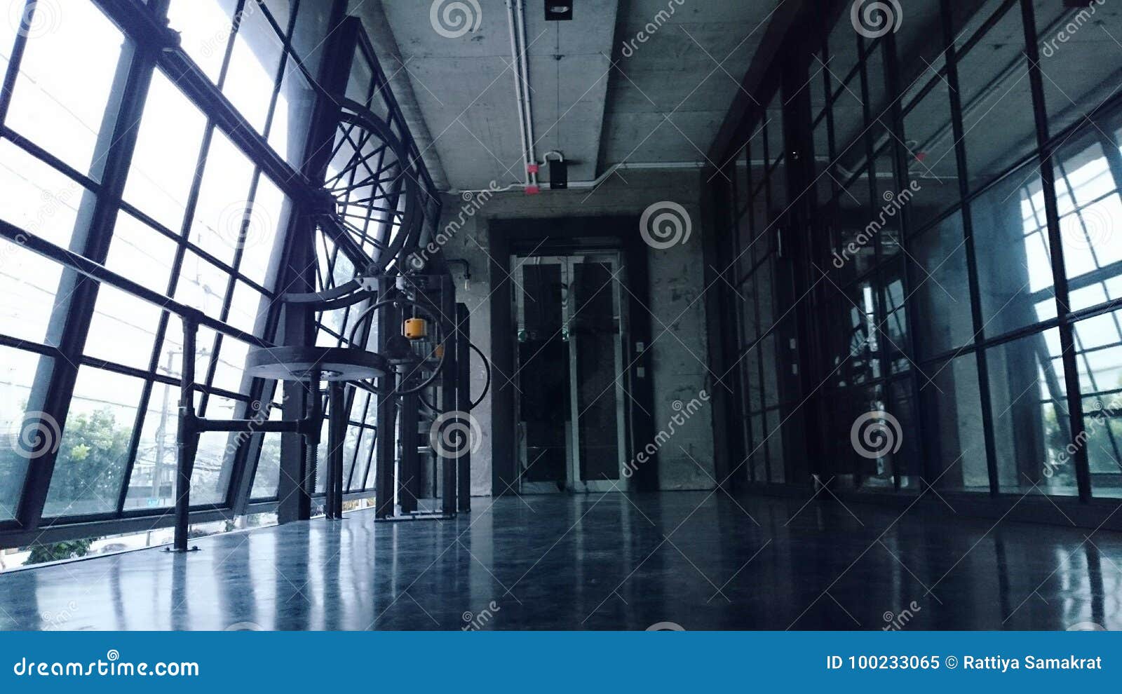 Loft design. stock image. Image of hoist, door, vsco - 100233065
