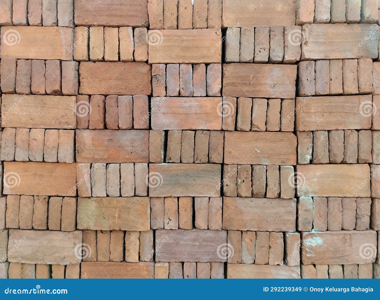 Pile of red bricks stock image. Image of tile, brickwork - 292239349