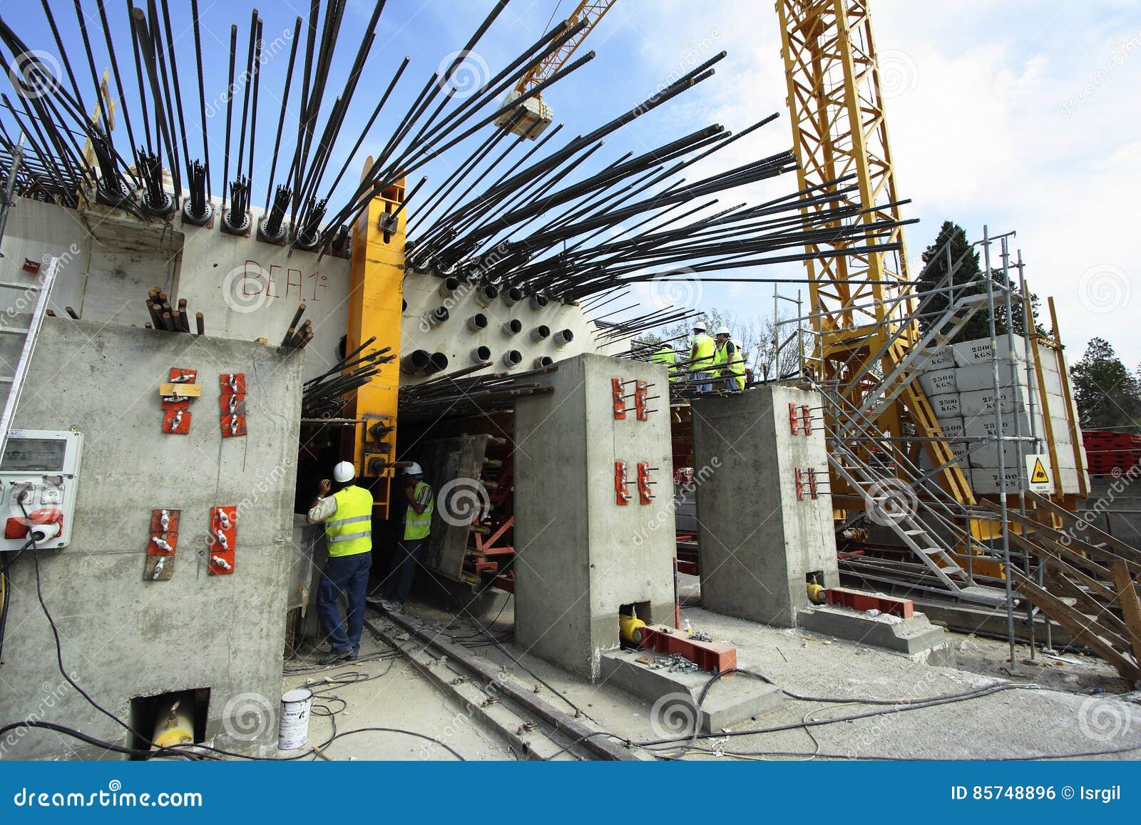 Processes Scene Of Civil Engineering Construction Royalty-Free Stock ...