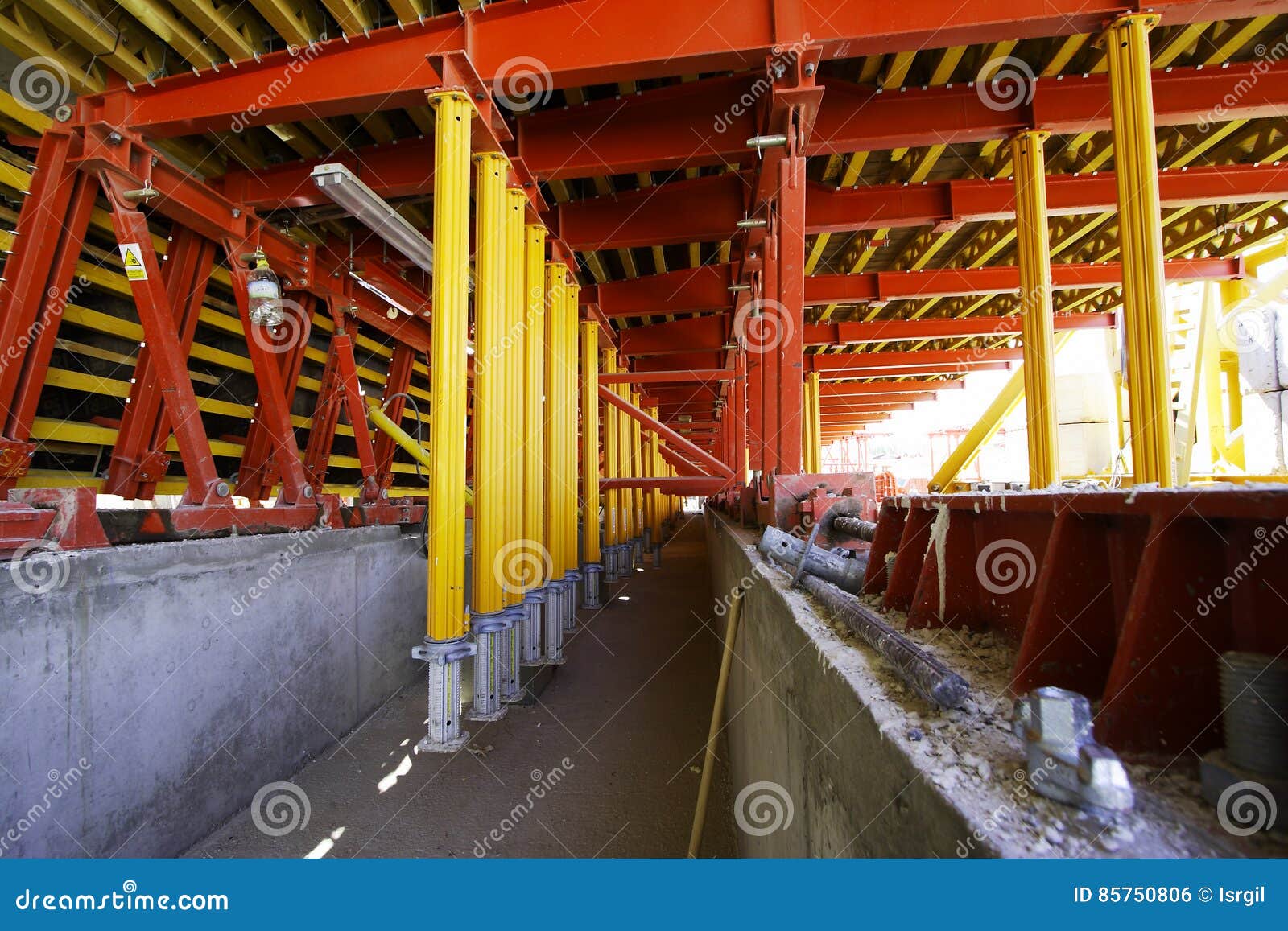 Processes Scene of Civil Engineering Construction Stock Photo - Image ...