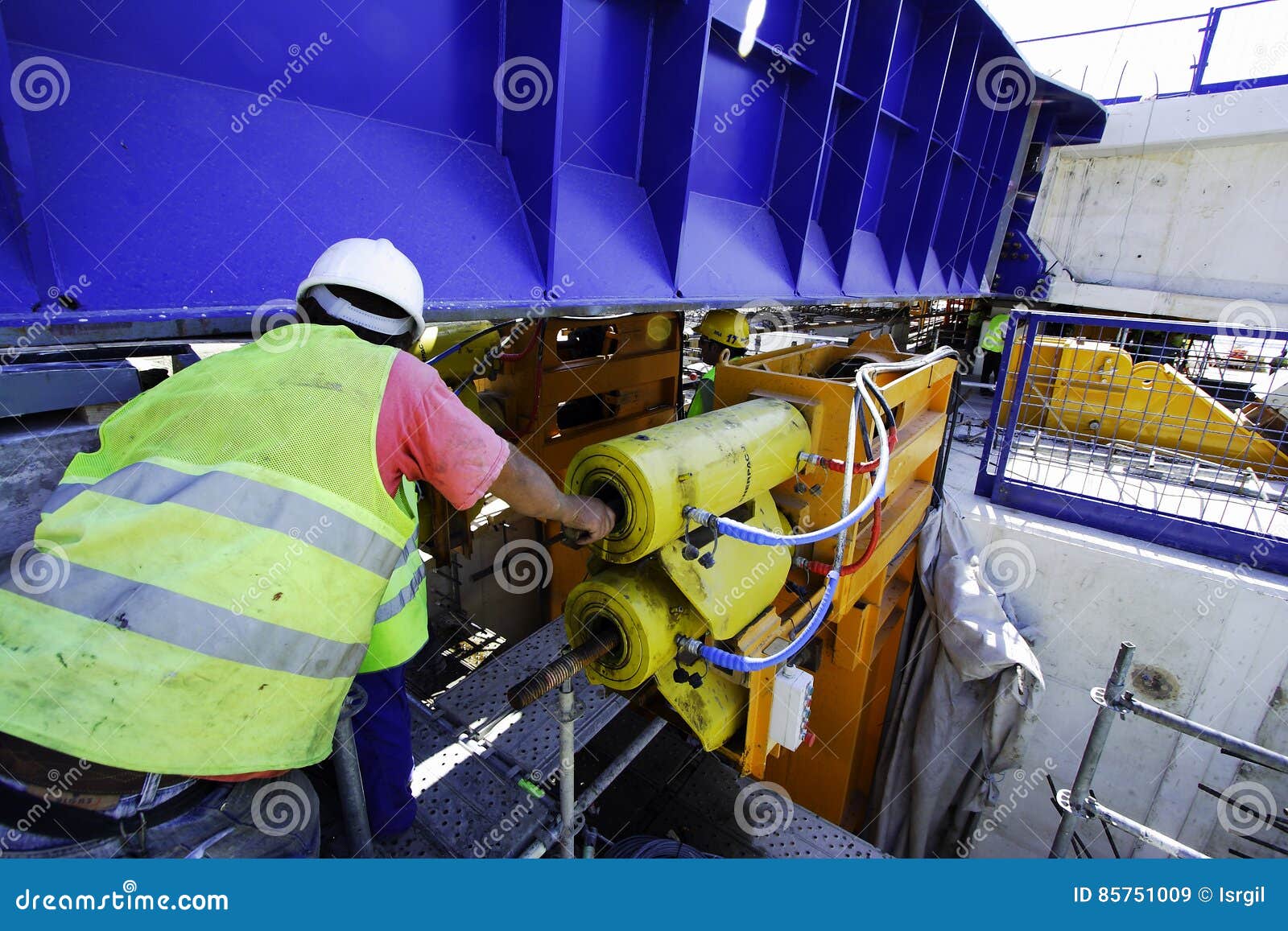 Processes Scene of Civil Engineering Construction Stock Image - Image ...