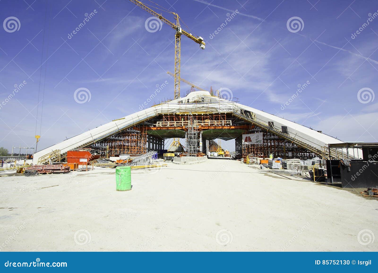 Processes Scene of Civil Engineering Construction Stock Photo - Image ...