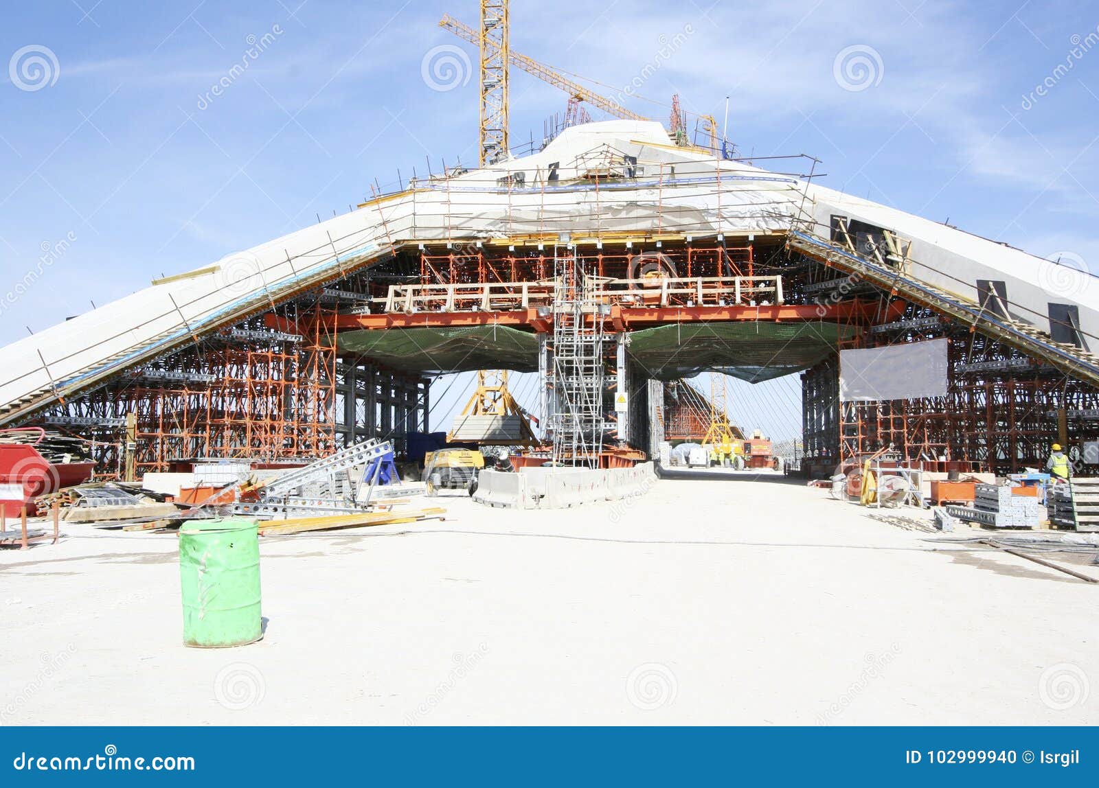 Processes Scene of Civil Engineering Stock Photo - Image of crane ...
