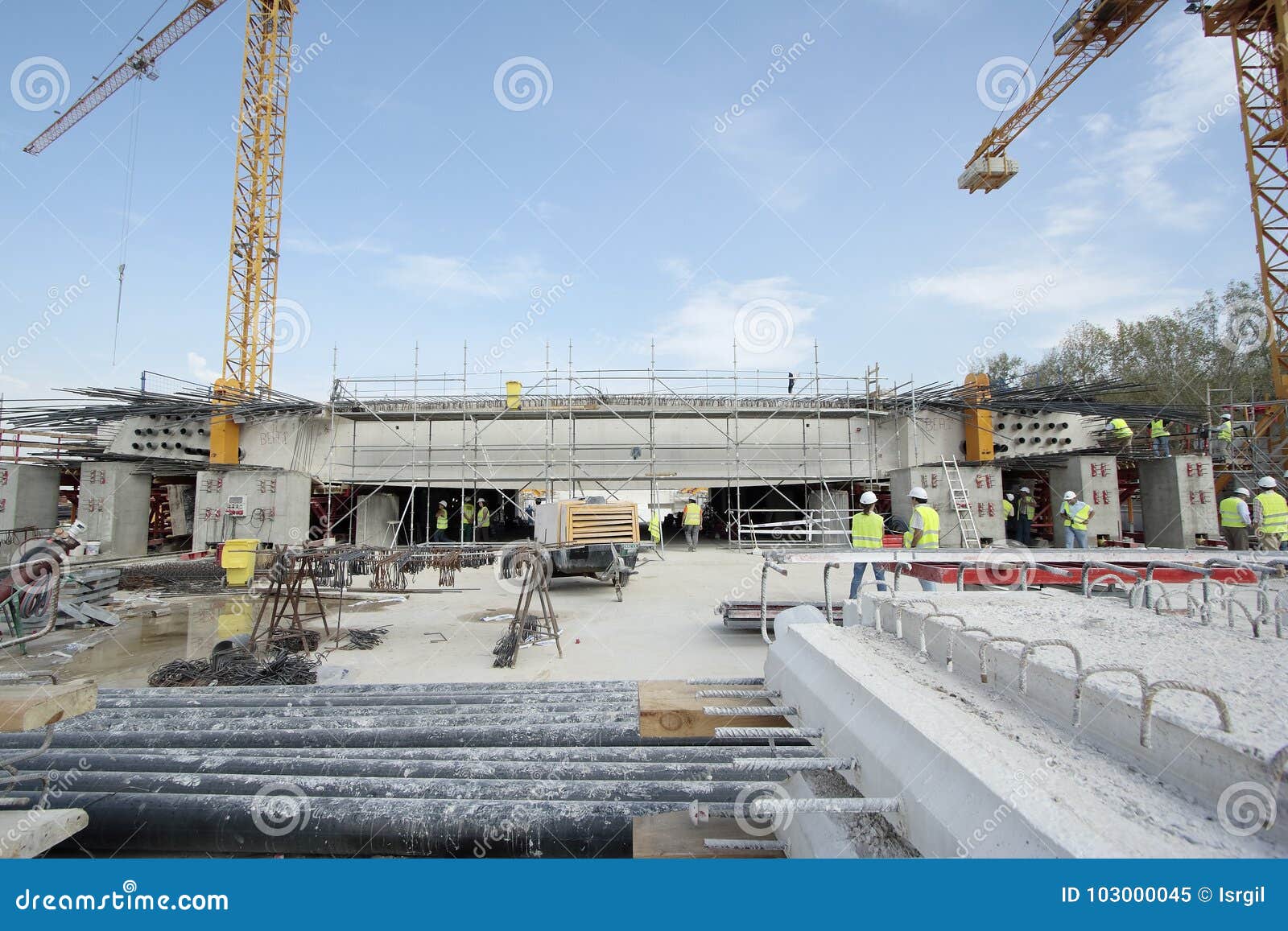 Processes Scene of Civil Engineering Editorial Image - Image of ...