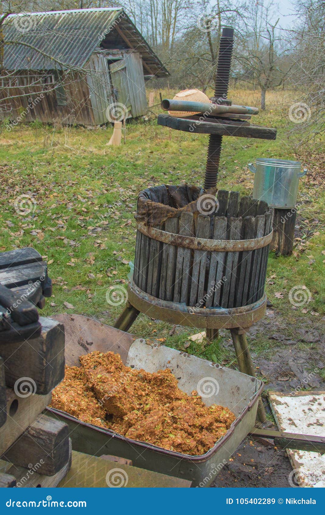 Processing of Apples for Juice Production. Stock Image - Image of cider ...