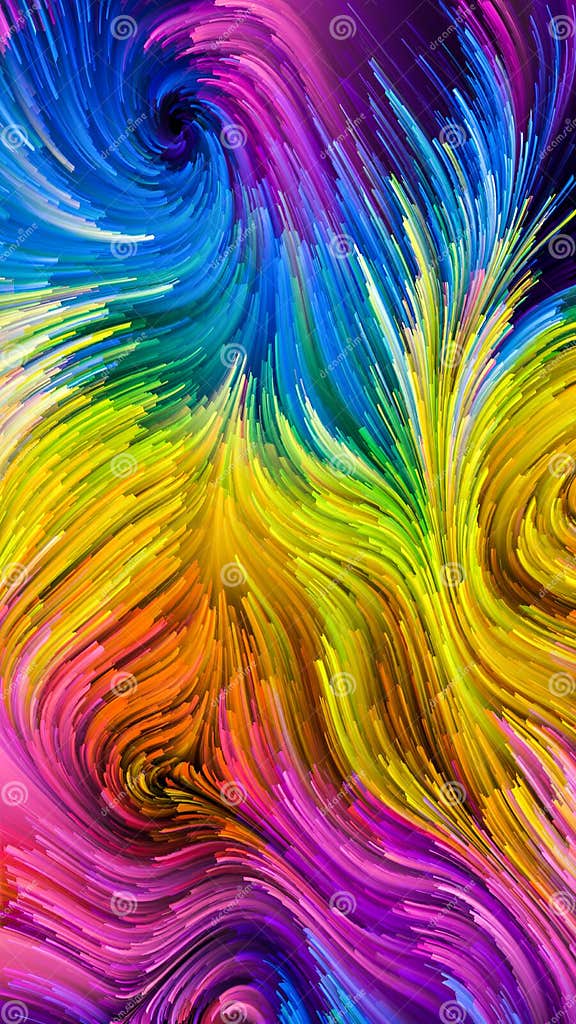 Processing Colorful Paint stock illustration. Illustration of element ...