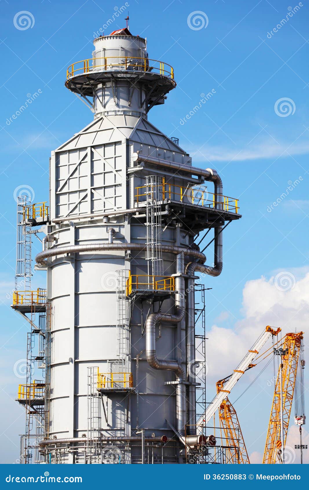 Processing Column For Offshore Platform Stock Image | CartoonDealer.com ...