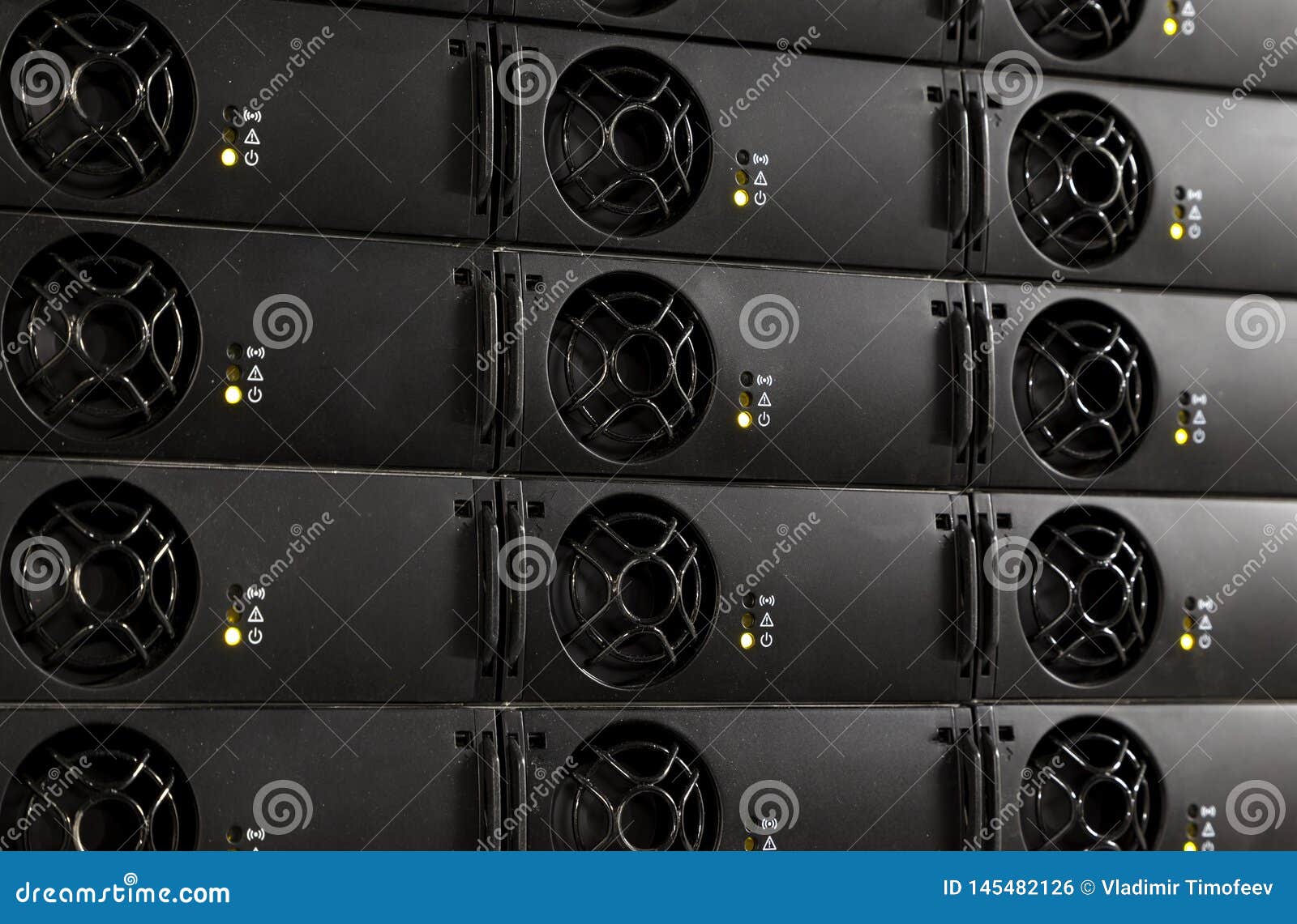 Processing Fan of Component of Computer Server Cooling System Stock ...