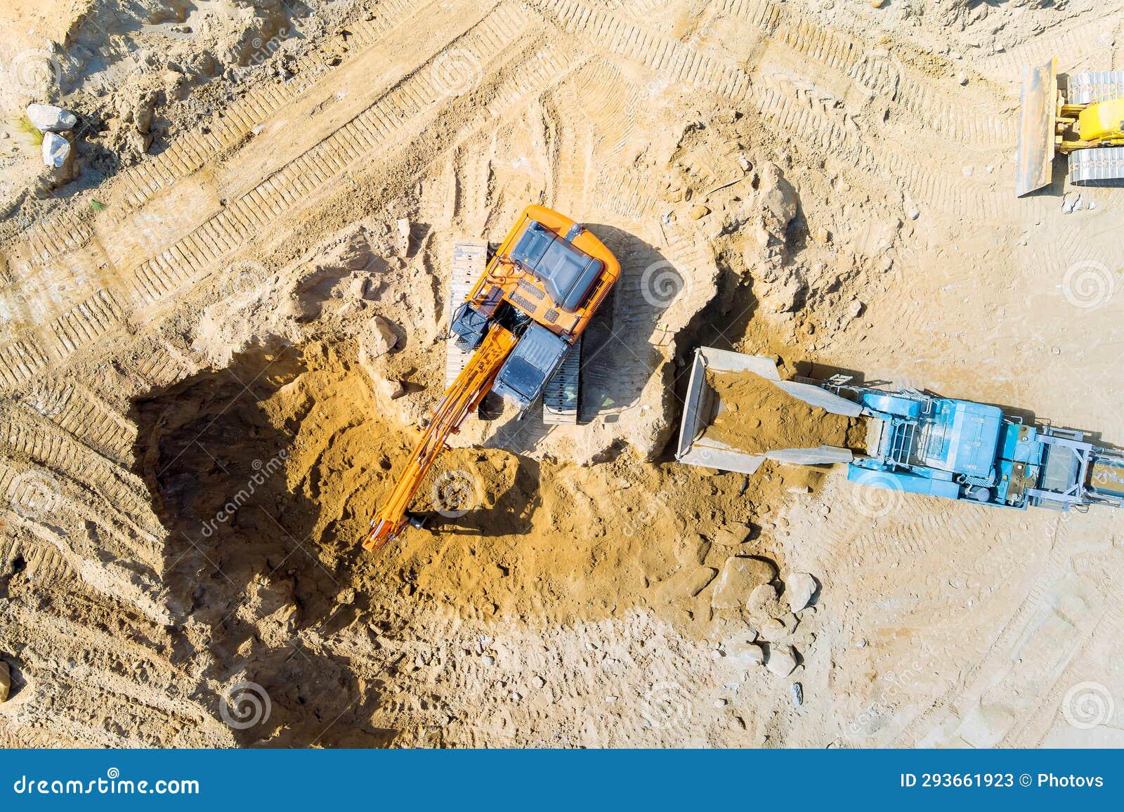 Processing Granite Gravel in an Open Pit Mining Quarry with a Cone Type ...