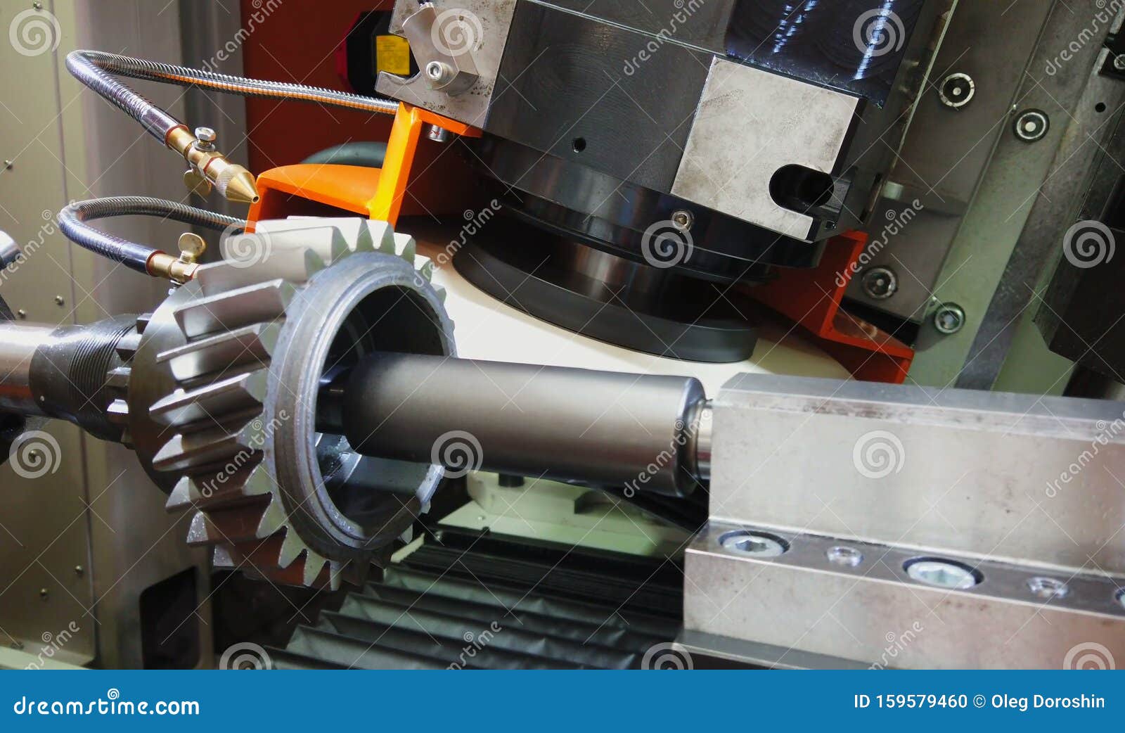 Processing and Grinding of Metal Products Stock Photo - Image of ...