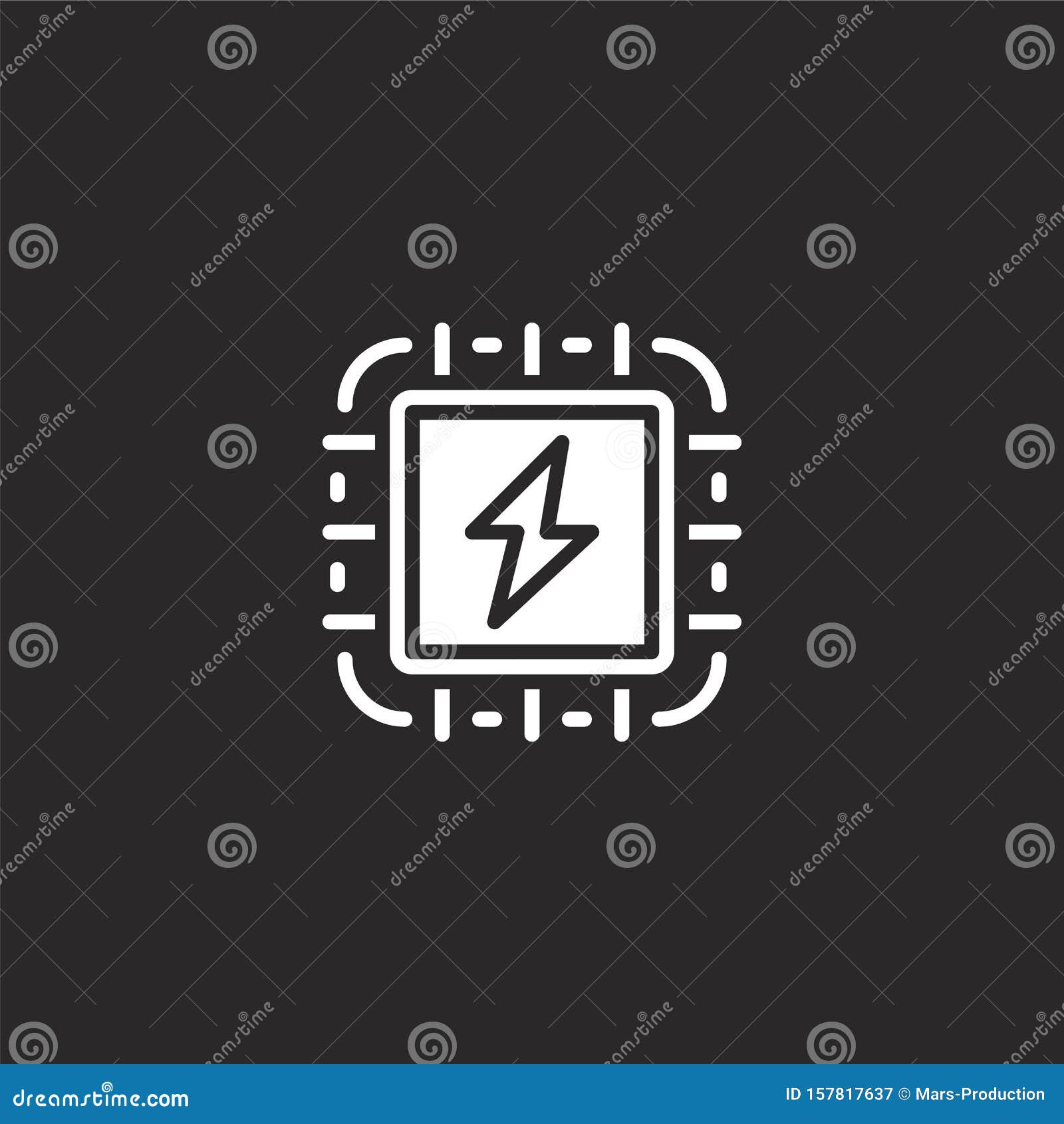 Processing Icon. Filled Processing Icon for Website Design and Mobile ...