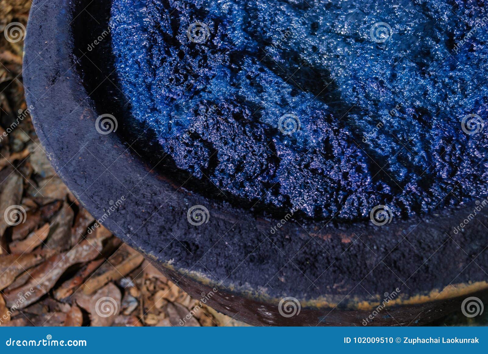 Processing of Indigo Dyed Cotton , Fermented Dyeing in Vat,Thailand ...