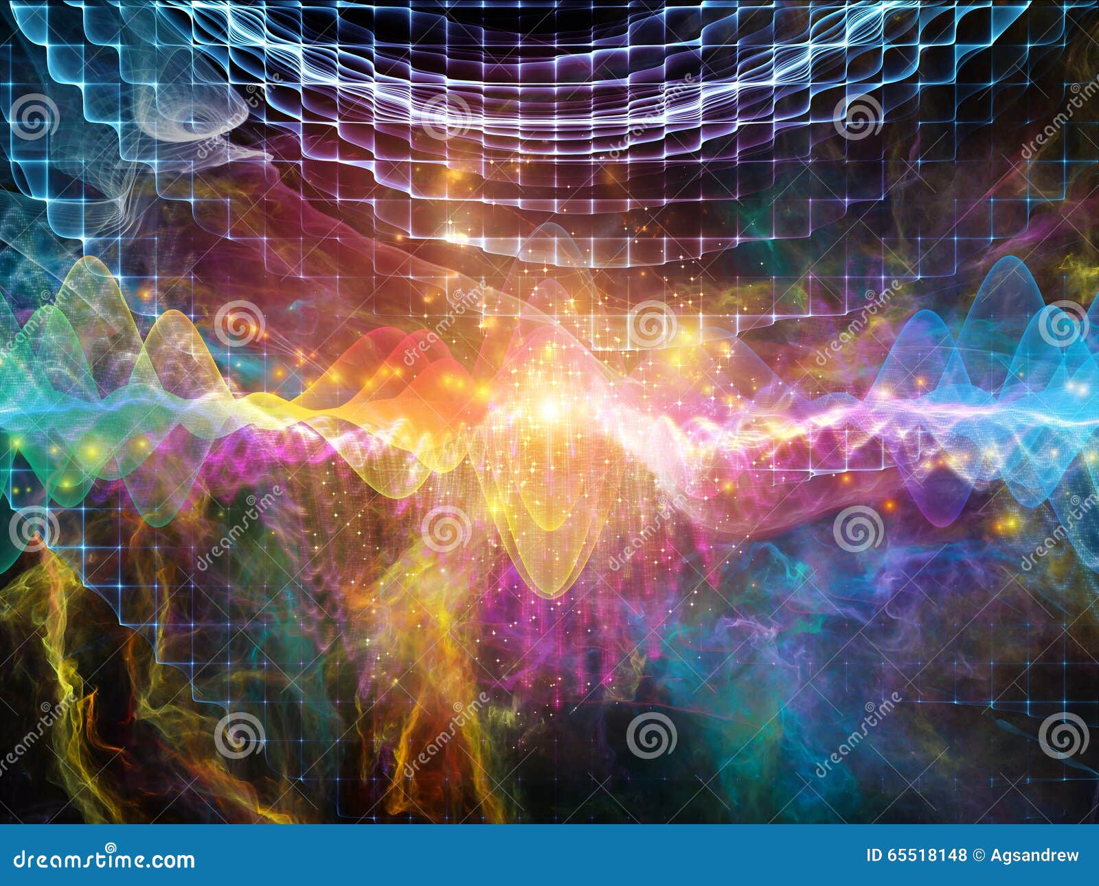 Processing Light Wave stock illustration. Illustration of abstract ...