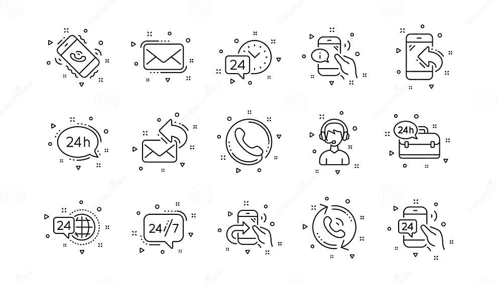 Processing Line Icons. Call Center, Support and Chat Message. Linear ... Processing Line Icons. Call Center, Support and Chat Message. Linear ...