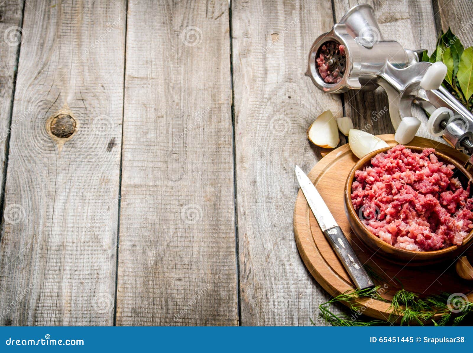 Processing of meat. stock image. Image of grocery, board - 65451445