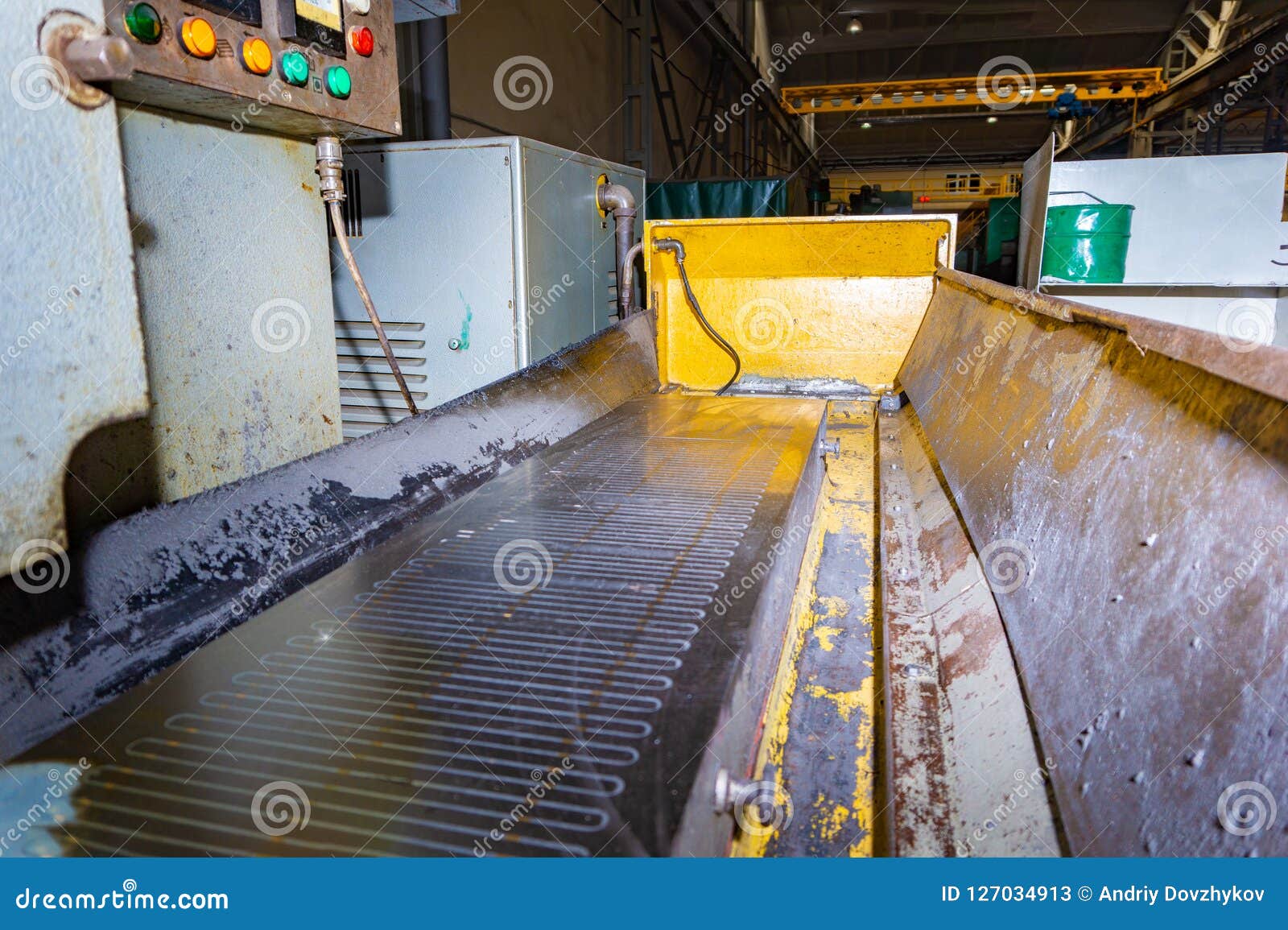 Processing of Metal on the Machine. Turning Work in Production. Stock ...