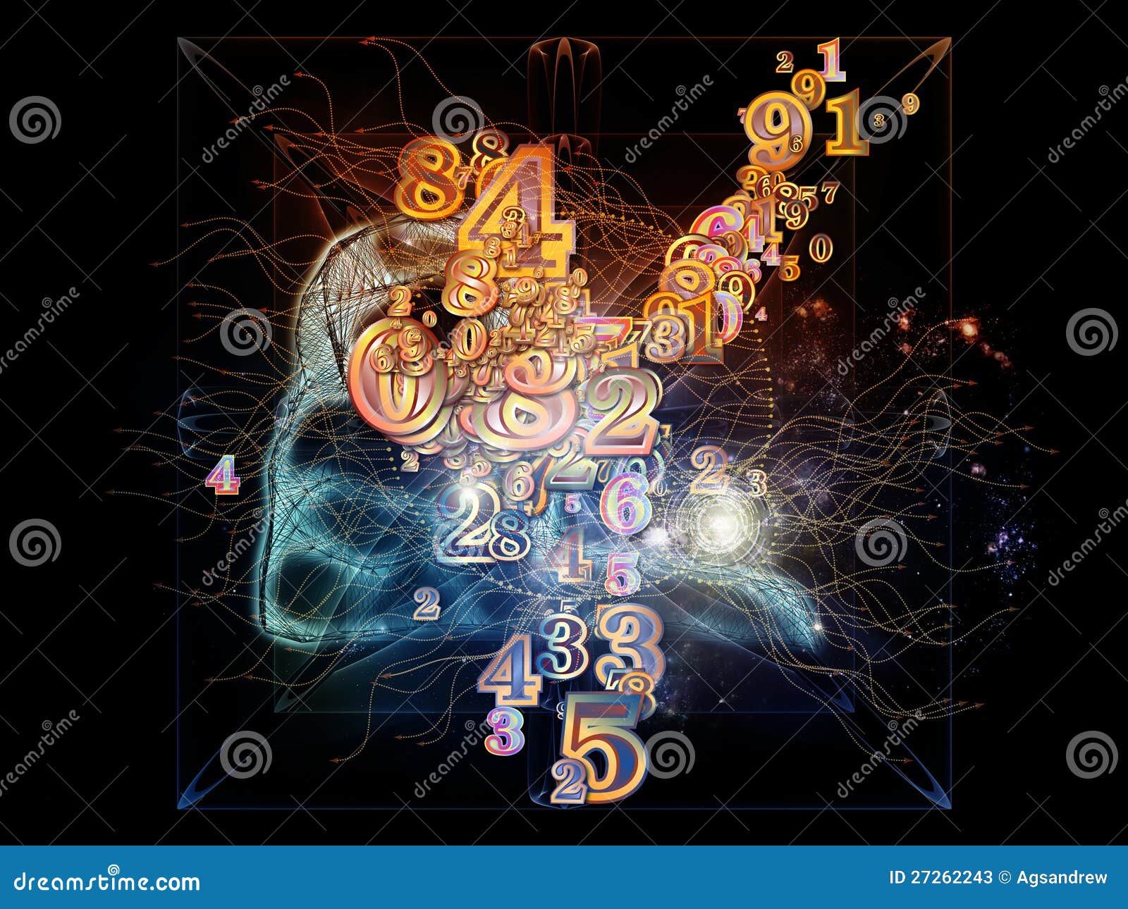 Processing Numbers stock illustration. Illustration of symbol - 27262243