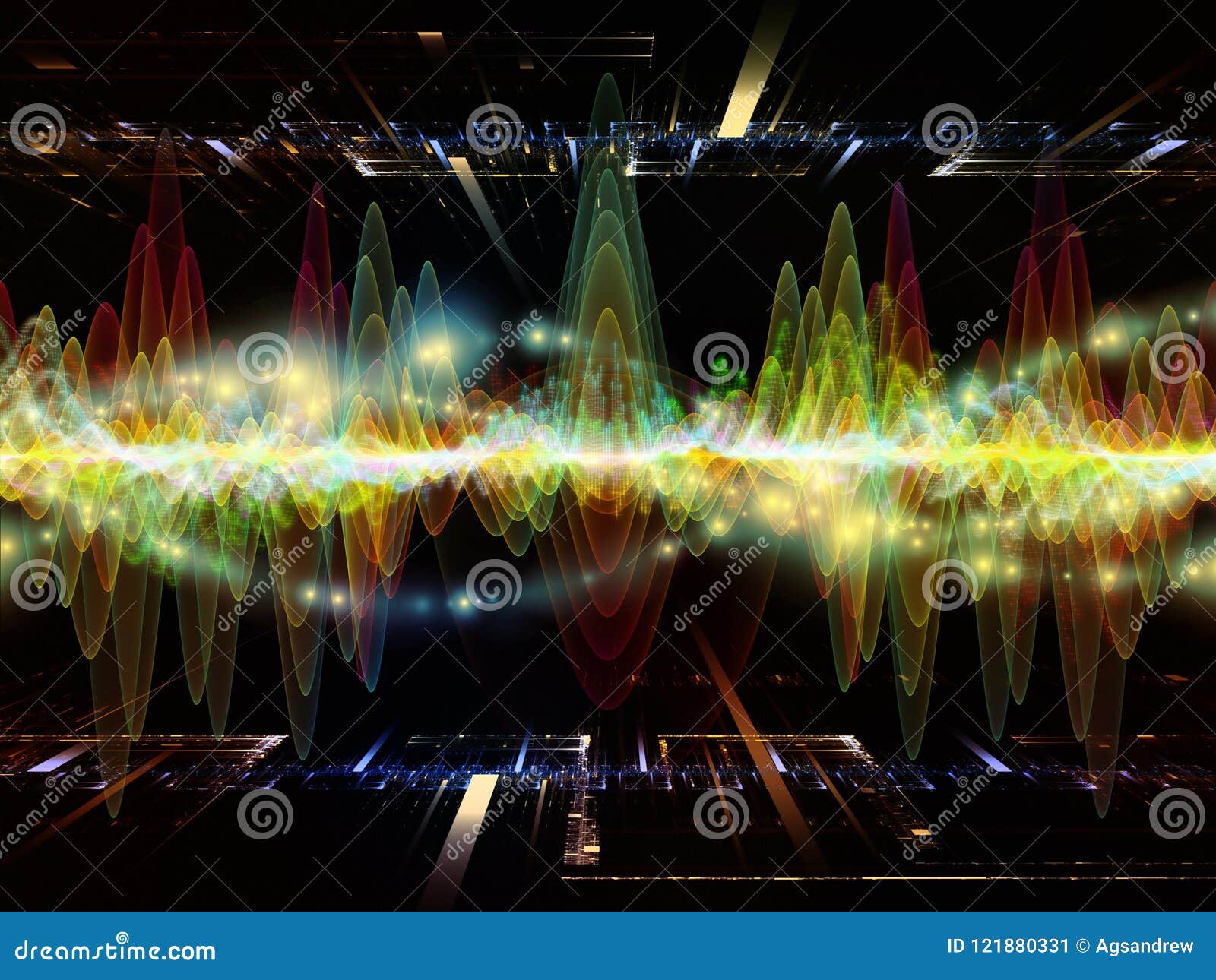 Processing Oscillation stock illustration. Illustration of presentation ...