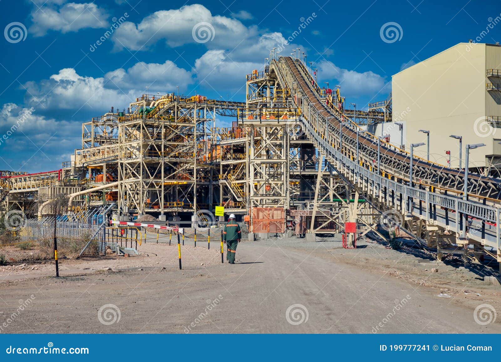 Processing Plant Diamond Mine Stock Image - Image of industrial, open ...