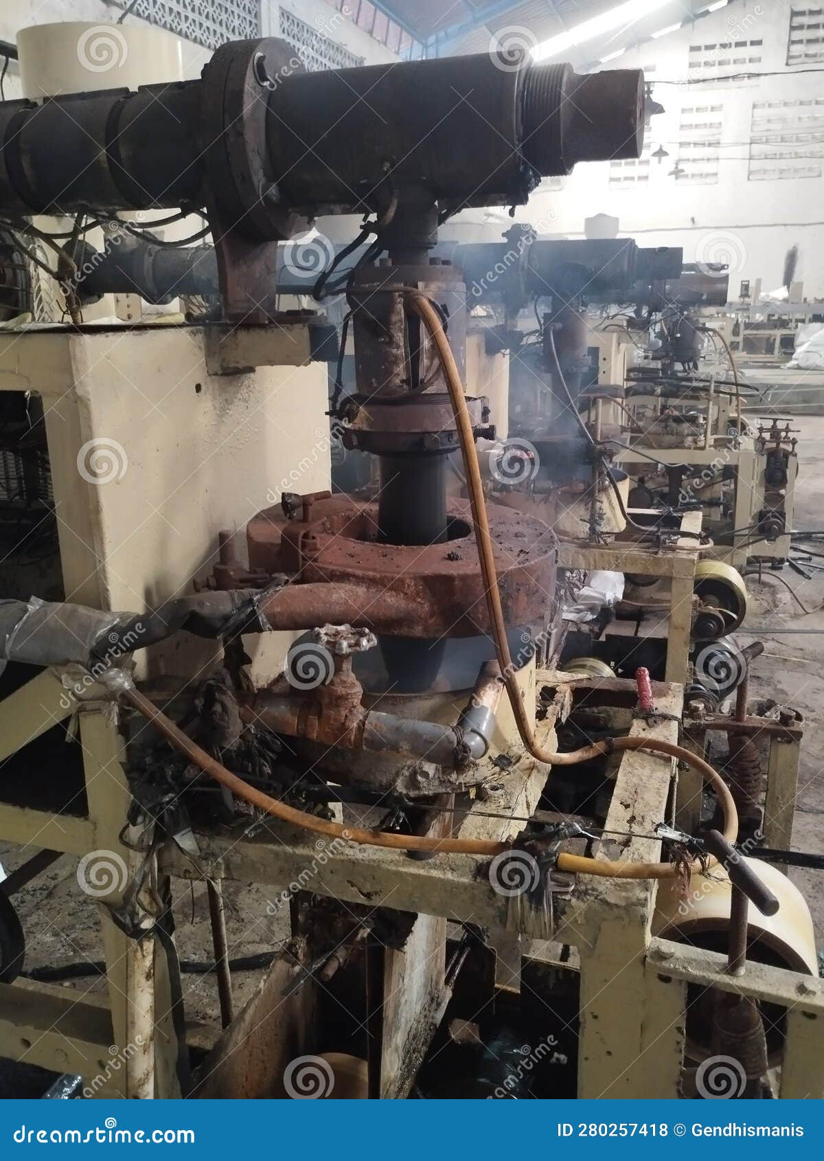 Processing of Plastic Waste To Make Rope Stock Photo - Image of plastic ...