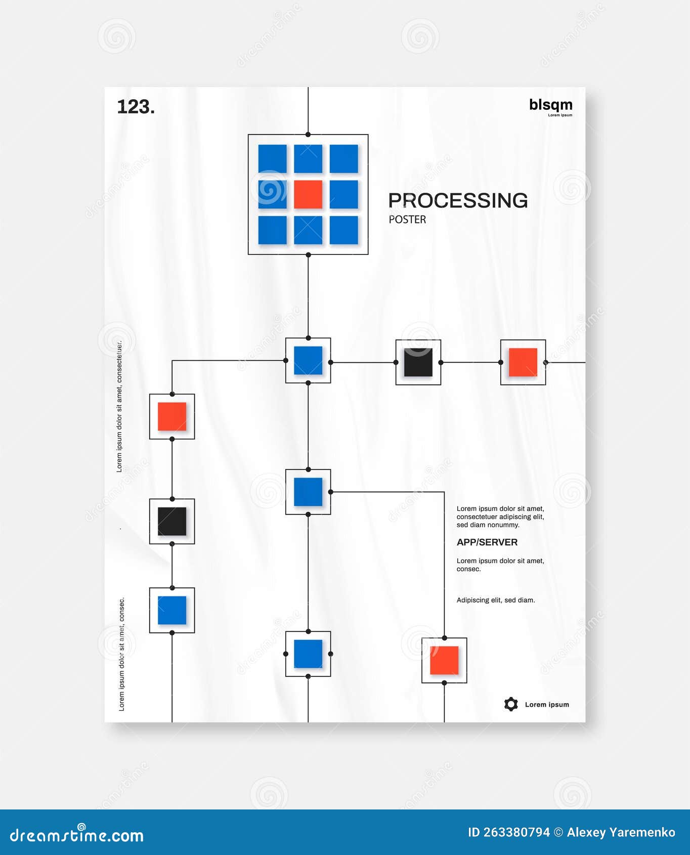 Processing poster concept stock vector. Illustration of concept - 263380794