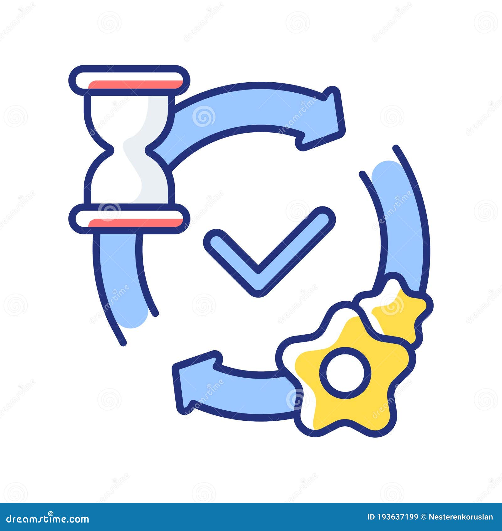 Processing RGB color icons stock vector. Illustration of flat - 193637199