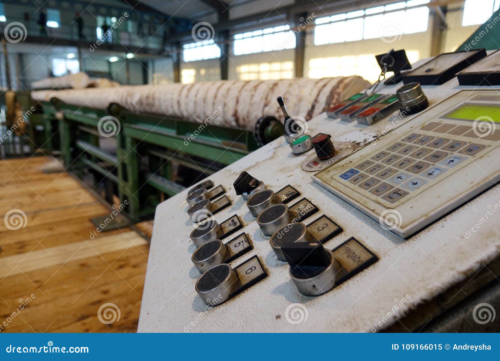 Processing of Timber at the Sawmill Stock Image - Image of dangerous ...