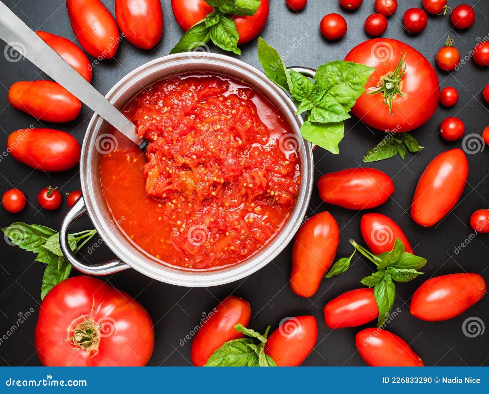 Processing Tomatoes from the Garden Stock Photo - Image of cooking ...