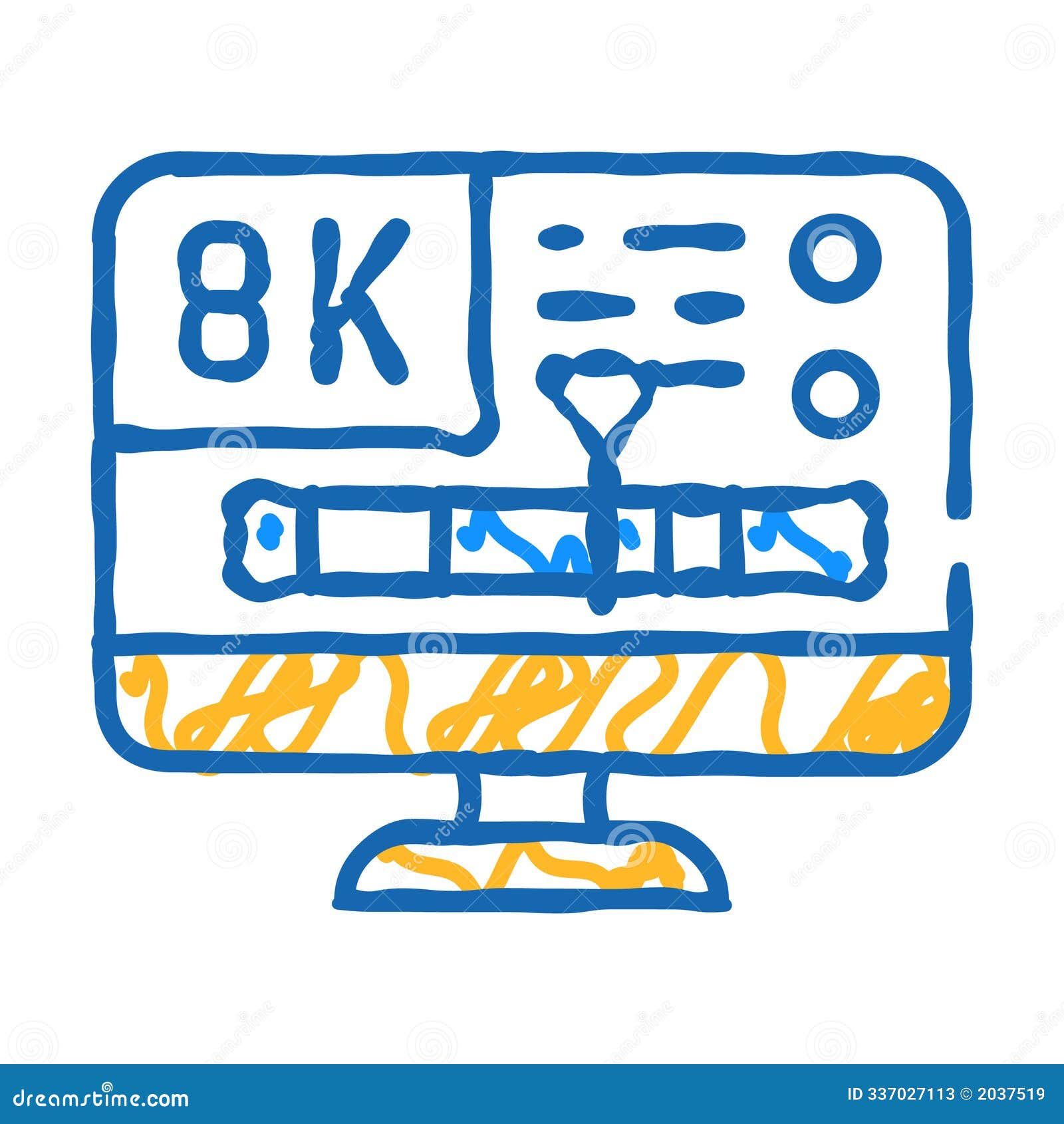 Video Quality Symbol. HD, Full HD, 2K, 4K, 8K Resolution Icons. High ...