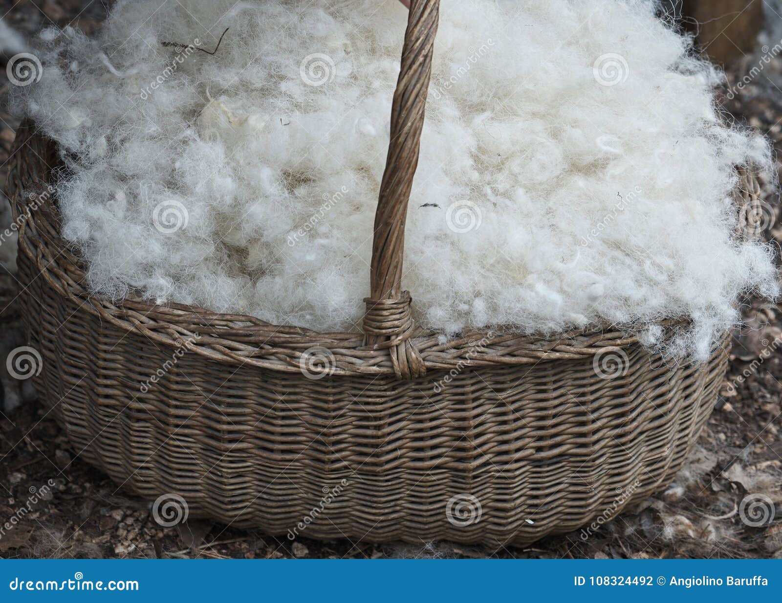The Processing of Wool by Hand Stock Photo - Image of handicraft ...