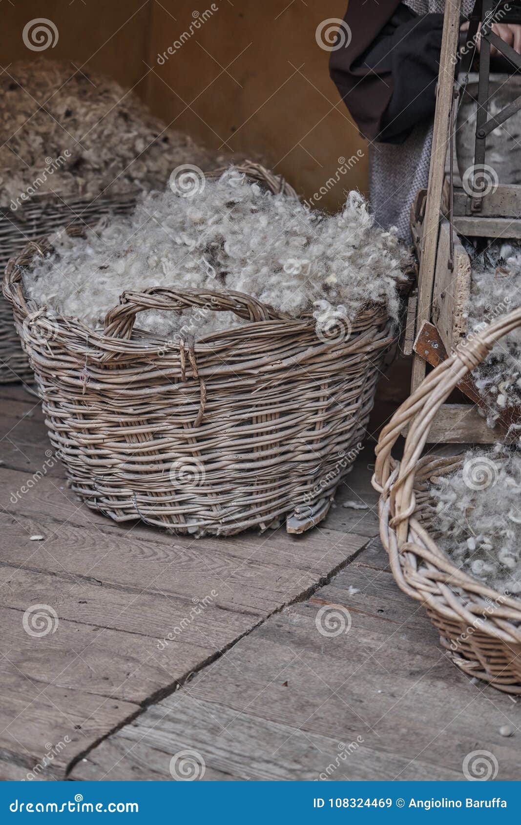 The Processing of Wool by Hand Stock Image - Image of merino, industry ...