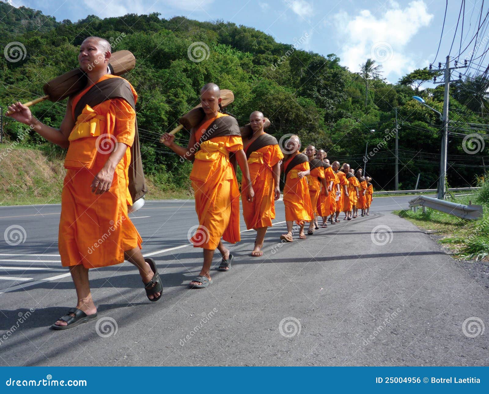 The procession editorial photo. Image of procession, monks - 25004956