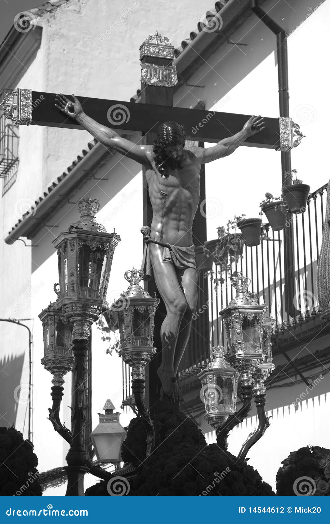 Procession Crucifix in the Holy Week Stock Photo - Image of lance, holy ...